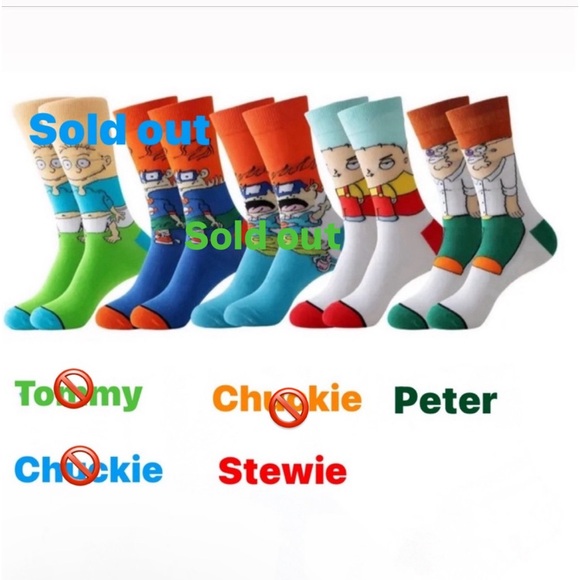 Accessories | 1 Pair Cartoon Character Socks Nwt | Poshmark